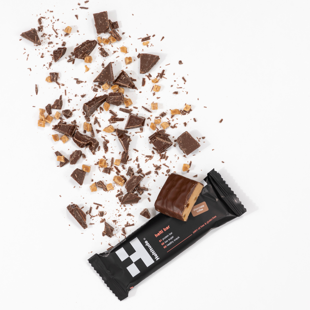 Helti Bar box (10 stuks) - Chocolade Toffee – Heltitude